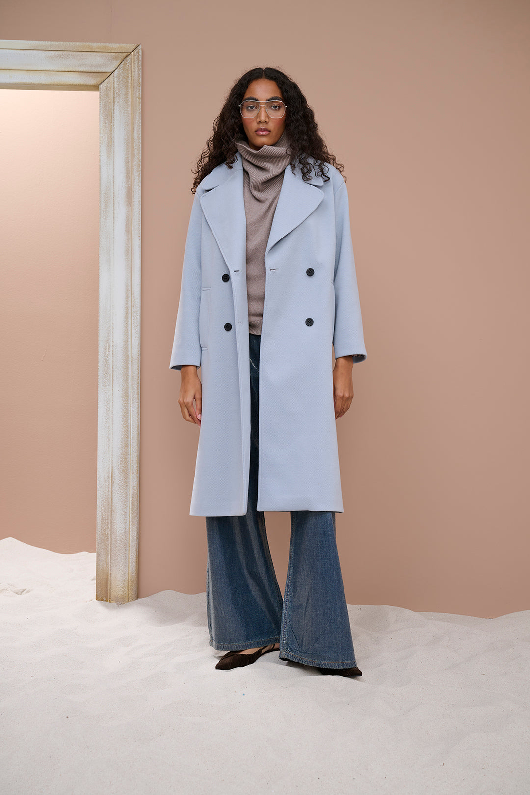 Blue Wool Coat – The Fashion House